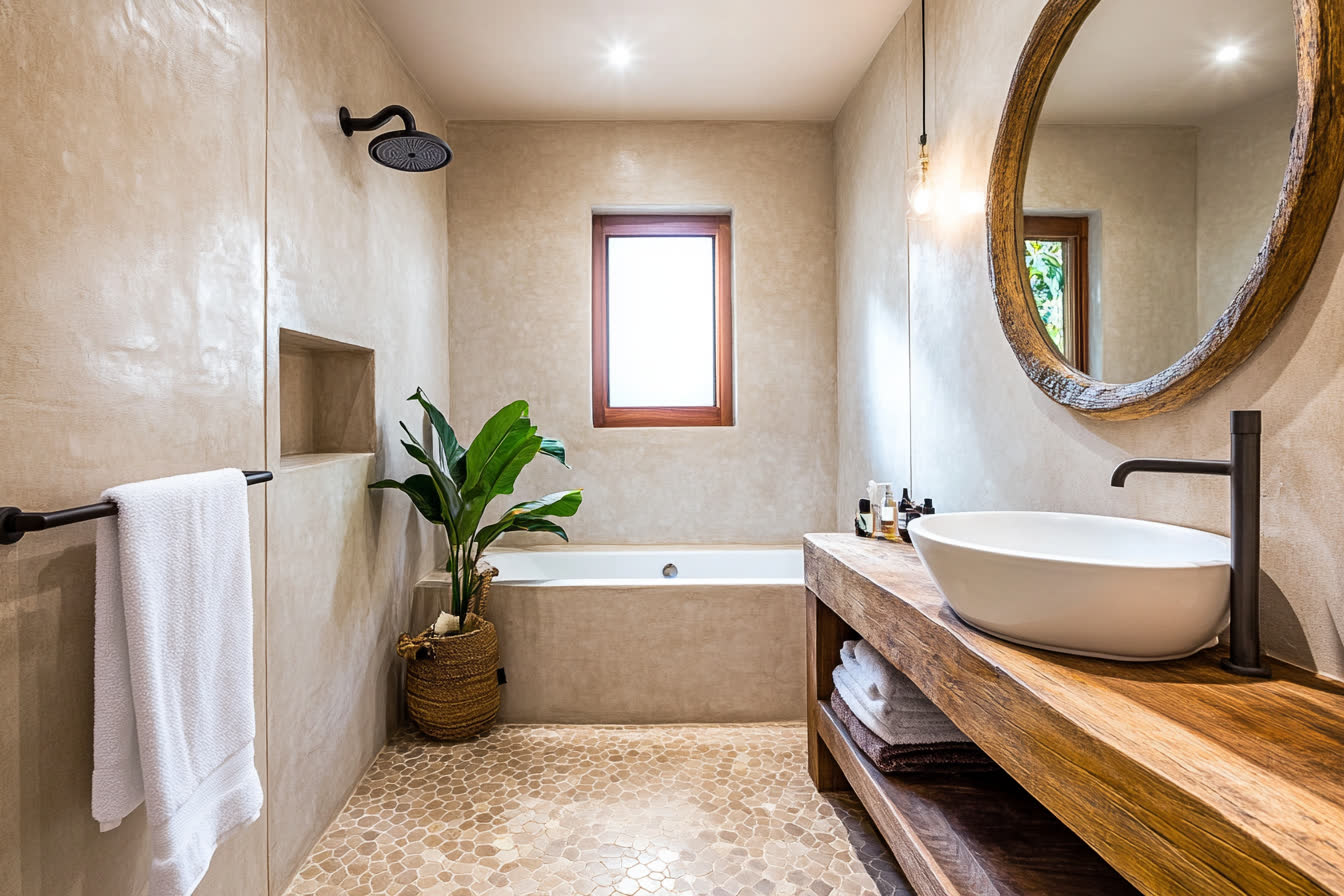 Le Tadelakt : Un Choix Idéal pour la Salle de Bain